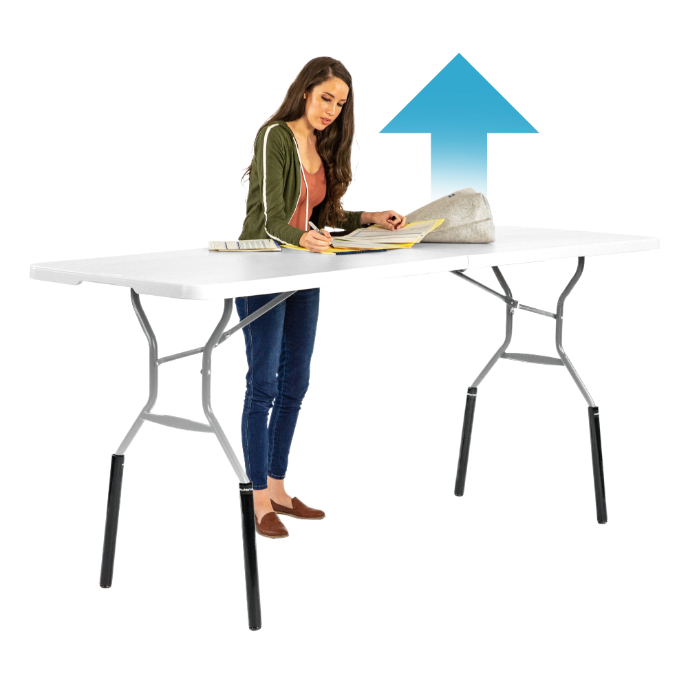 The Original Folding Table Riser – Lift Your Table® folding table ...