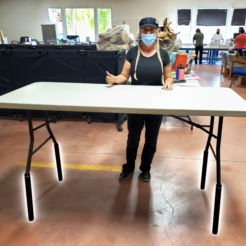 (5 Pack) Folding Table Risers Commercial Packs (Choose Your Risers ...